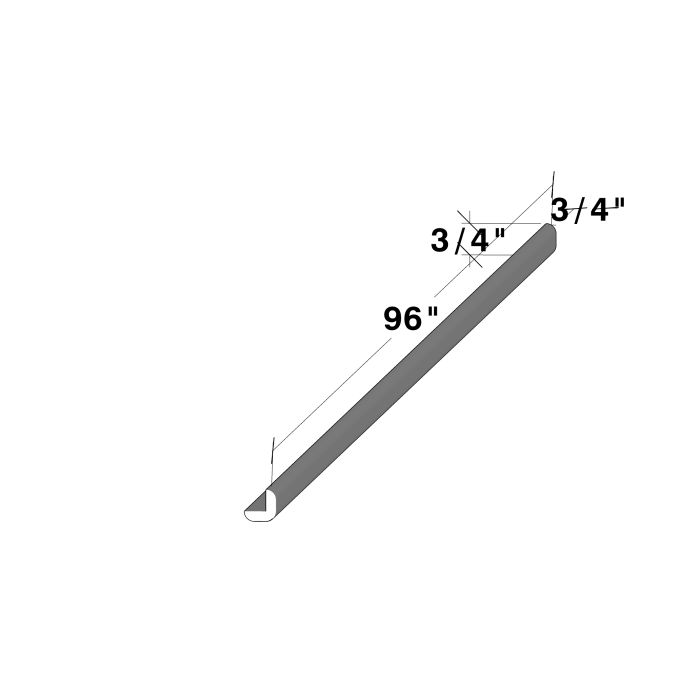 Wholesale Versa Shaker Angle Crown Molding - W96" X H0.75" X D0.75 ...